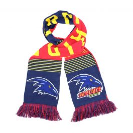 Adelaide Crows AFL Linebreak Jacquard Scarf - One Little Footy Fan