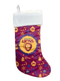 Brisbane Lions AFL Christmas Stocking - One Little Footy Fan