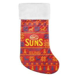 Gold Coast Suns AFL Christmas Stocking - One Little Footy Fan