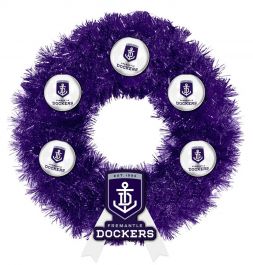 Fremantle Dockers AFL Christmas Xmas Wreath - One Little Footy Fan