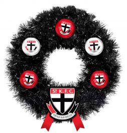 St Kilda Saints AFL Christmas Xmas Wreath - One Little Footy Fan
