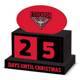 Essendon Bombers AFL Christmas Countdown Blocks - One Little Footy Fan