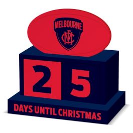 Melbourne Demons AFL Christmas Countdown Blocks - One Little Footy Fan