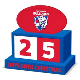 Western Bulldogs AFL Christmas Countdown Blocks - One Little Footy Fan