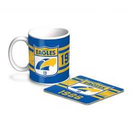 West Coast Eagles AFL Mug and Coaster Gift Set - One Little Footy Fan
