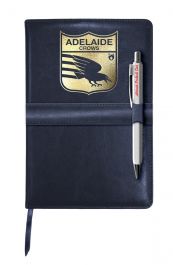 Adelaide Crows AFL Heritage Logo PU Leather Notebook and Pen - One ...