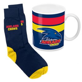 Adelaide Crows AFL Heritage Mug and Socks Set - One Little Footy Fan