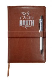 North Melbourne Kangaroos AFL PU Leather Notebook and Pen - One Little ...