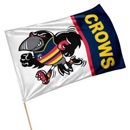 Adelaide Crows AFL Retro Mascot Game Day Flag - One Little Footy Fan