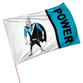 Port Adelaide Power AFL Retro Mascot Game Day Flag - One Little Footy Fan