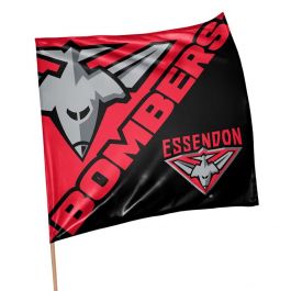 Essendon Bombers AFL Square Game Day Flag - One Little Footy Fan