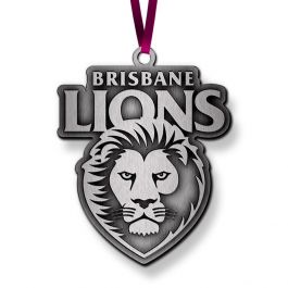 Brisbane Lions AFL Metal Christmas Tree Ornament Decoration - One ...