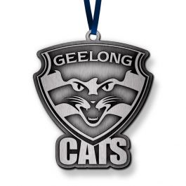 Geelong Cats AFL Metal Christmas Tree Ornament Decoration - One Little ...