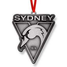 Sydney Swans AFL Metal Christmas Tree Ornament Decoration - One Little ...