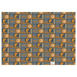 Greater Western Sydney Giants AFL Team Logo Wrapping Paper Giftwrap ...