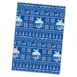 North Melbourne Kangaroos AFL Xmas Team Logo Wrapping Paper Giftwrap ...