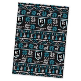 Port Adelaide Power AFL Xmas Team Logo Wrapping Paper Giftwrap - One ...