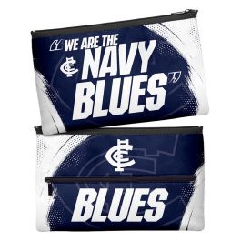 AFL Pencil case, Carlton Blues - One Little Footy Fan