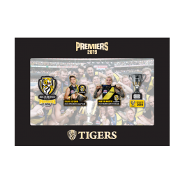 Richmond Tigers AFL Premiers 2019 Logo Lapel Pin Set - One Little Footy Fan