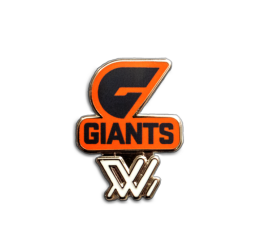 GWS Giants AFLW Lapel Pin Badge - One Little Footy Fan