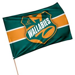 Wallabies Rugby Union Shield Game Day Flag - One Little Footy Fan