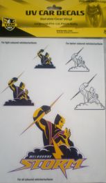 Melbourne Storm NRL UV Car Decals 5 Stickers per sheet - One Little ...