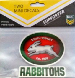 South Sydney Rabbitohs NRL Team Logo Mini Decal Stickers - One Little ...