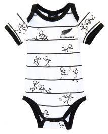 New Zealand All Blacks Stick Figure Bodysuit - Size 1 - One Little ...