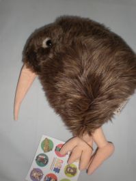 New Zealand Little Kiwi Bird Puppet - One Little Footy Fan