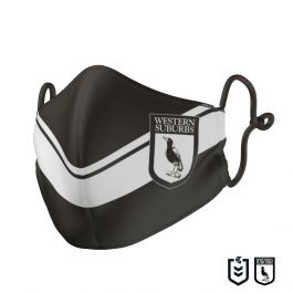 Western Sydney Magpies NRL Large Adult Face Mask - One Little Footy Fan