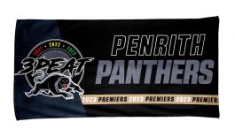 Penrith Panthers NRL Premiers 2023 Bath Beach Towel - One Little Footy Fan