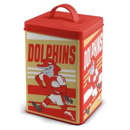 Redcliffe Dolphins NRL Storage Cookie Tin - One Little Footy Fan