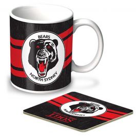 North Sydney Bears NRL Heritage Mug and Coaster - One Little Footy Fan