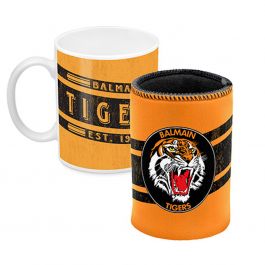 Balmain Tigers NRL Mug and Can Cooler Gift Set - One Little Footy Fan