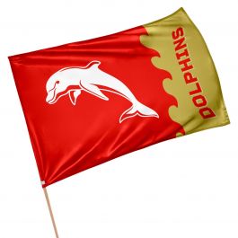 Redcliffe Dolphins NRL Game Day Flag - One Little Footy Fan