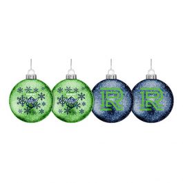Canberra Raiders NRL Glitter Christmas Baubles Xmas Decorations - One ...