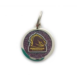 Brisbane Broncos NRL Pet Tag - One Little Footy Fan