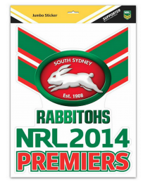 South Sydney Rabbitohs NRL 2014 Jumbo Sticker - One Little Footy Fan