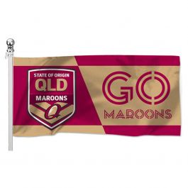 Queensland State of Origin NRL Pole Flag - One Little Footy Fan