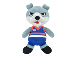 Western Bulldogs AFL Rascal Mascot 20cm Plush Stuffed Animal - One ...