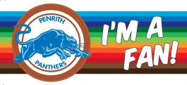 Penrith Panthers NRL Heritage Bumper Sticker - One Little Footy Fan