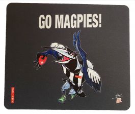 Go Magpies Mascot Paul Harvey Design Mouse Mat - One Little Footy Fan