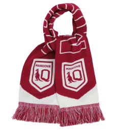 Queensland State of Origin NRL Keyline Scarf - One Little Footy Fan