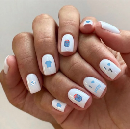 New South Wales State of Origin NRL Nail Art Decals - One Little Footy Fan