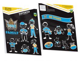 Gold Coast Titans NRL My Footy Family 14 Sticker Sheet - One Little ...
