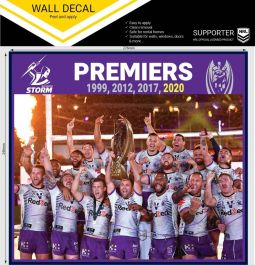 Melbourne Storm NRL 2020 Premiers 47cm Wall Decal Sticker - One Little ...